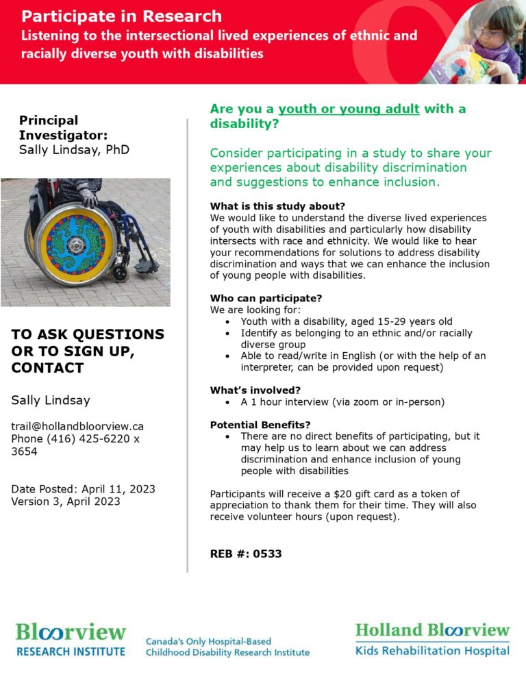 Enhancing healthy and productive work for racialized youth with non ...