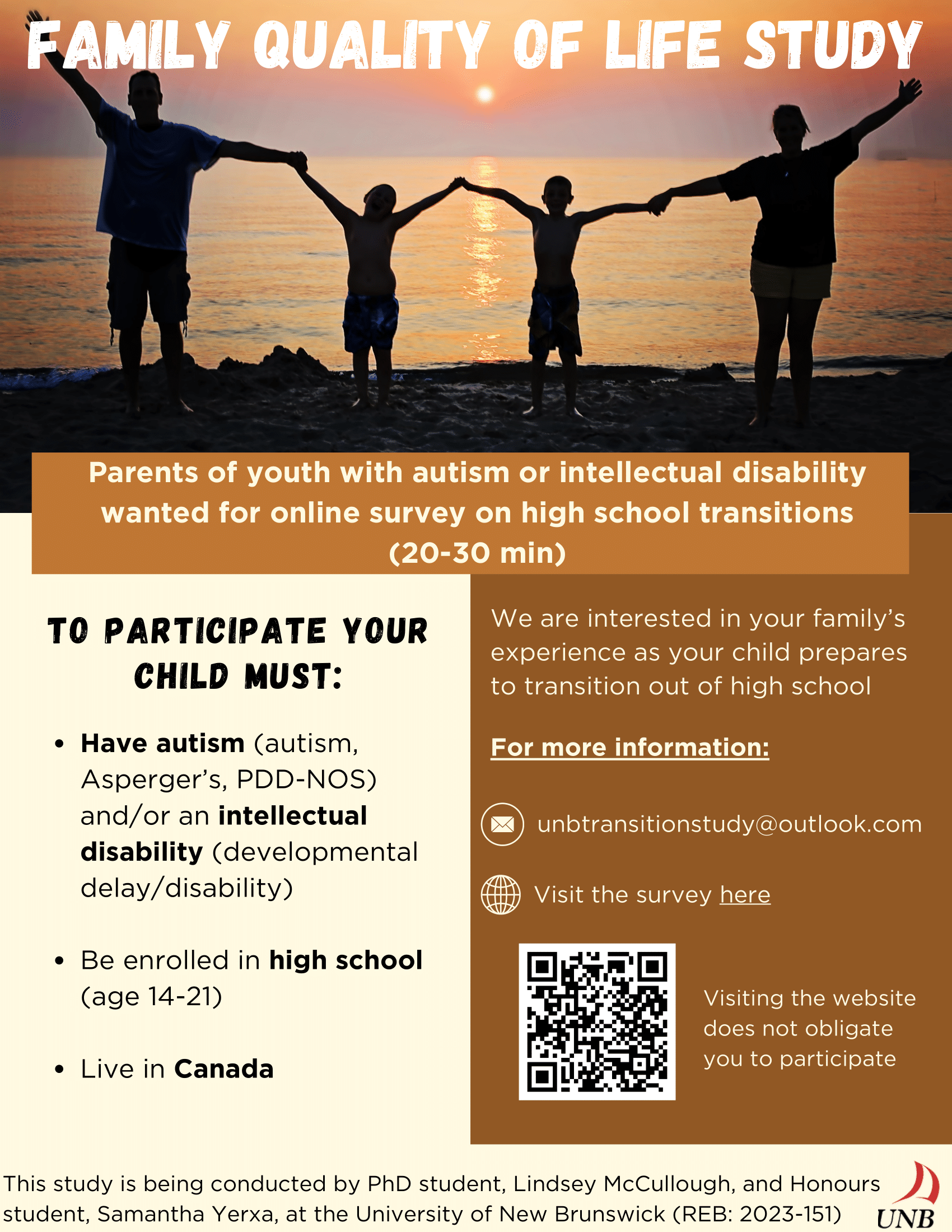 Family Quality of Life Study - Kerry's Place